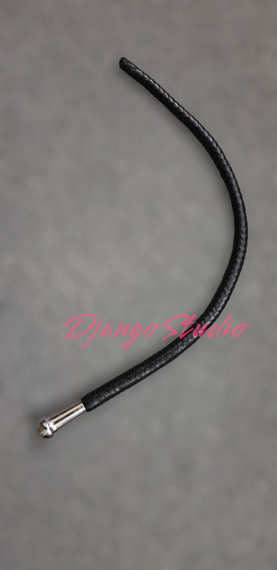 Handmade Leather Whip, 30" Braided Bullwhip Flogger With Steel End - Etsy