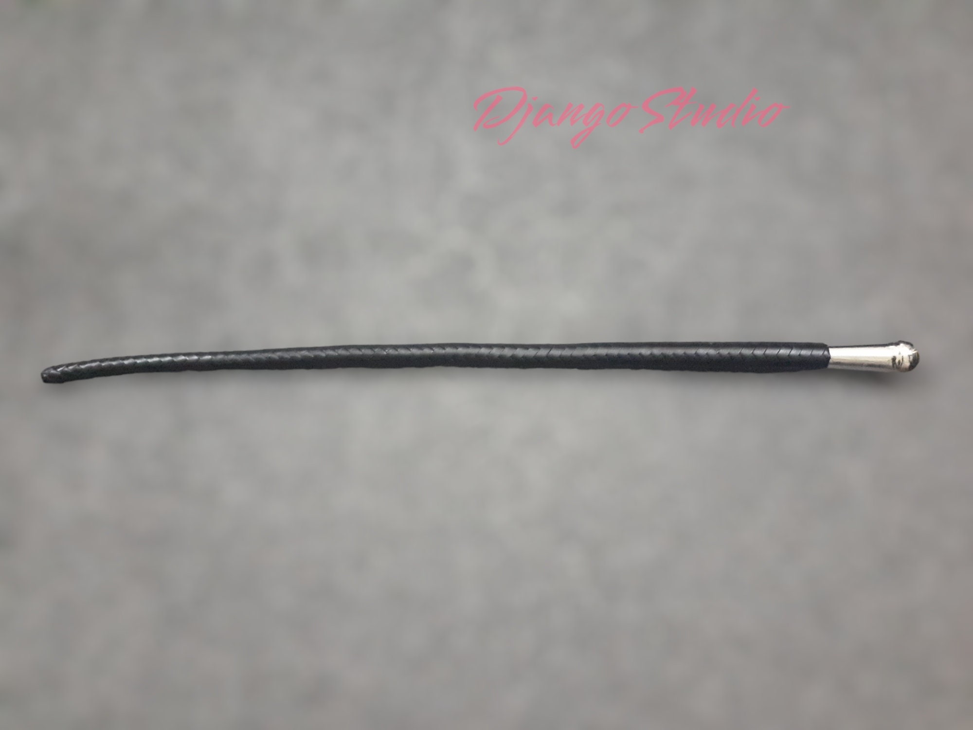 Handmade Leather Whip, 30" Braided Bullwhip Flogger With Steel End - Etsy