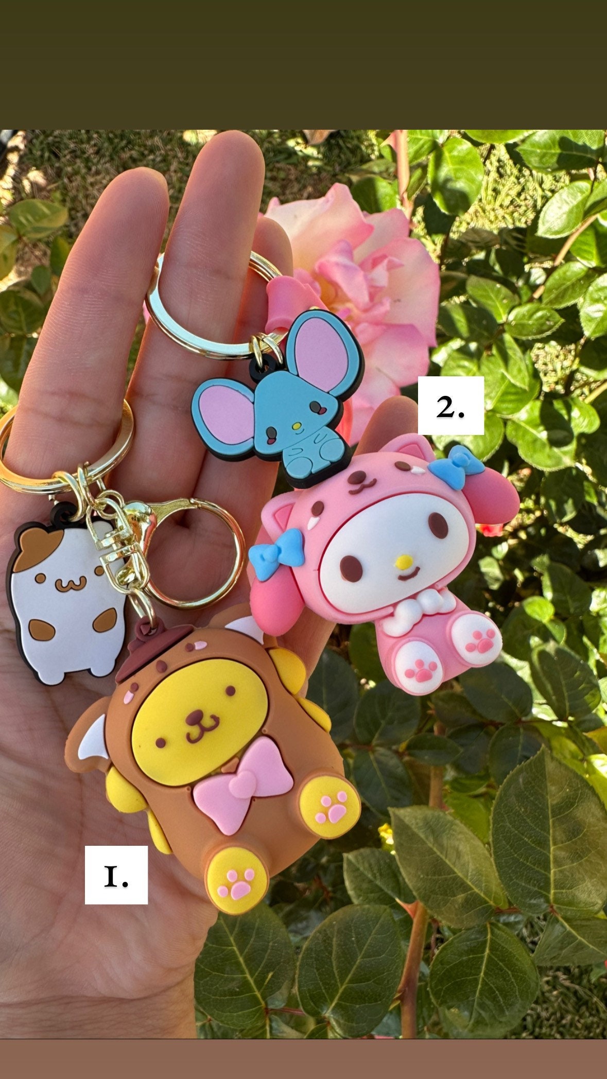 Sanrio Cast Keychains - Etsy