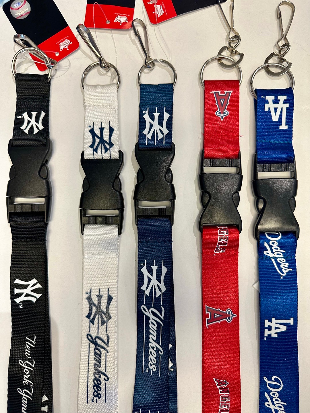 NBA Sustainable Lanyards- Dodgers- Angels- Yankees - Etsy