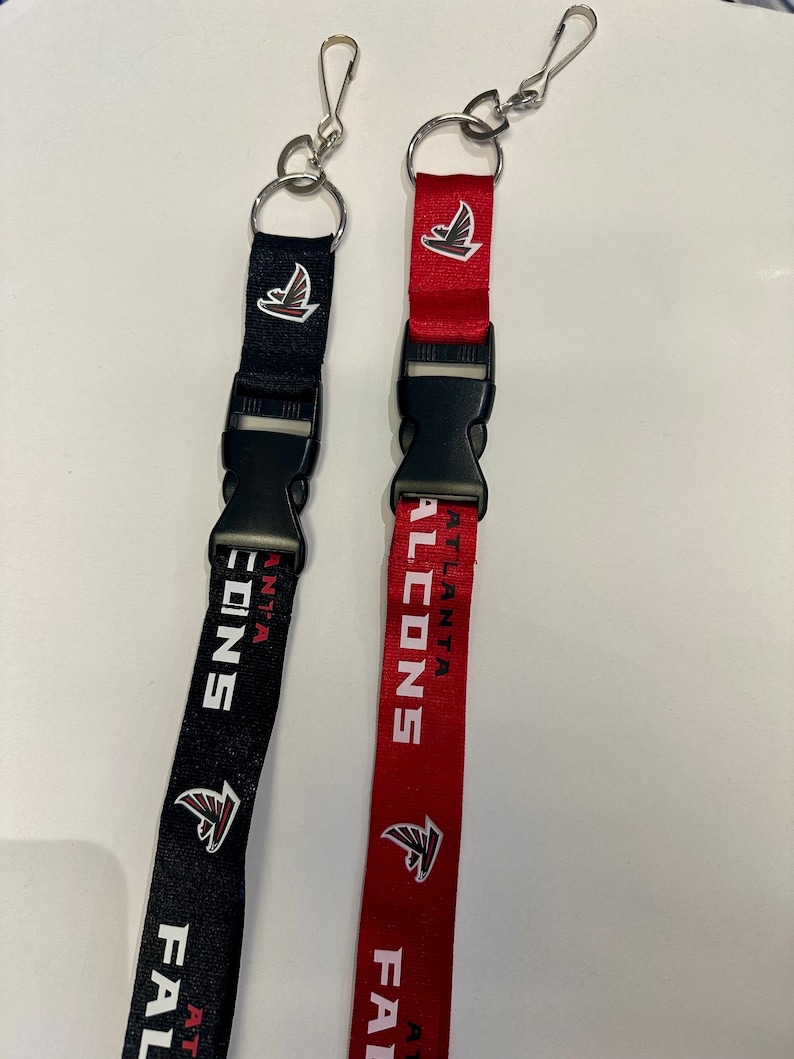 NFL Sustainable Lanyards- Atlanta Falcons - Etsy