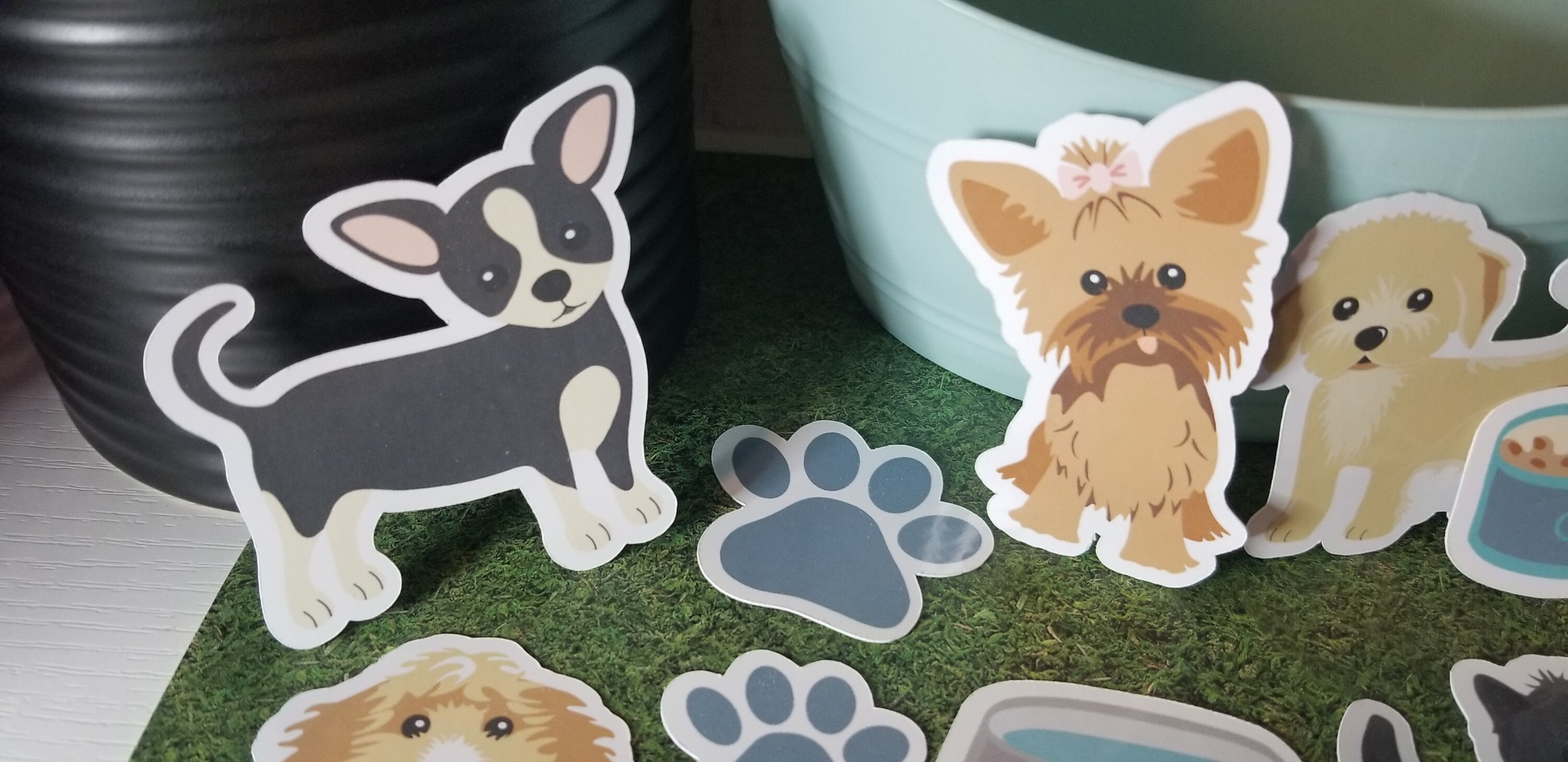 Assorted Small Dog Stickers 14 Pack | Etsy