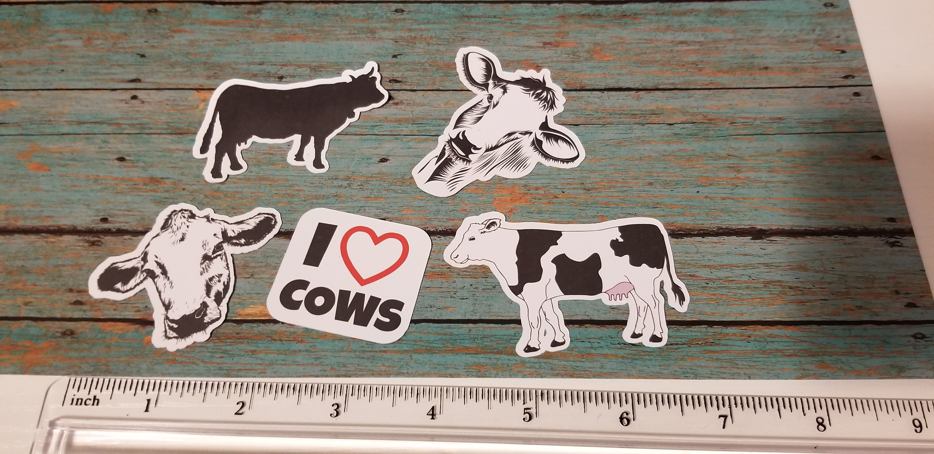 I love Cows Stickers 5Er Pack - Etsy.de