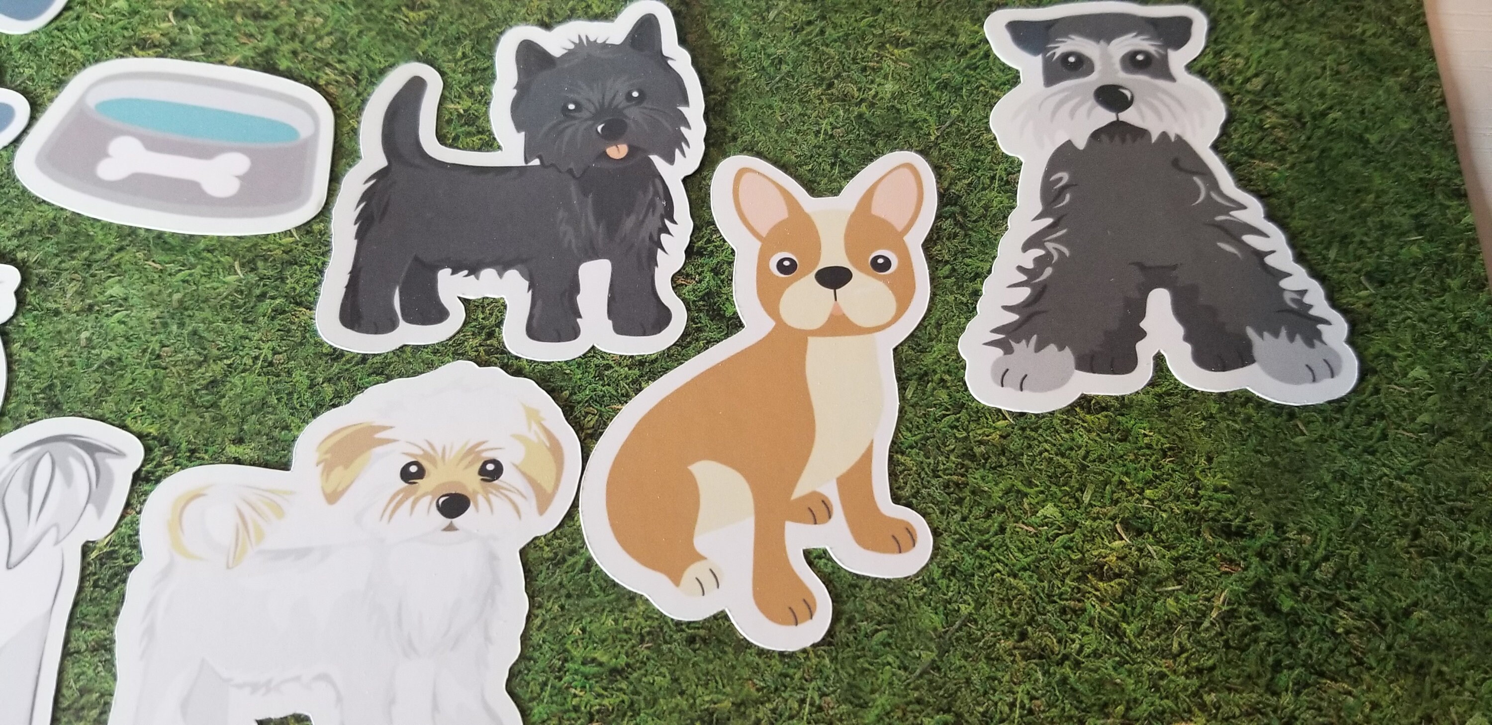 Assorted Small Dog Stickers 14 Pack | Etsy