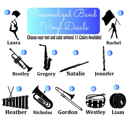 Band Mom Vinyl Decal / Band Decal / Car Decal / Personalized - Etsy