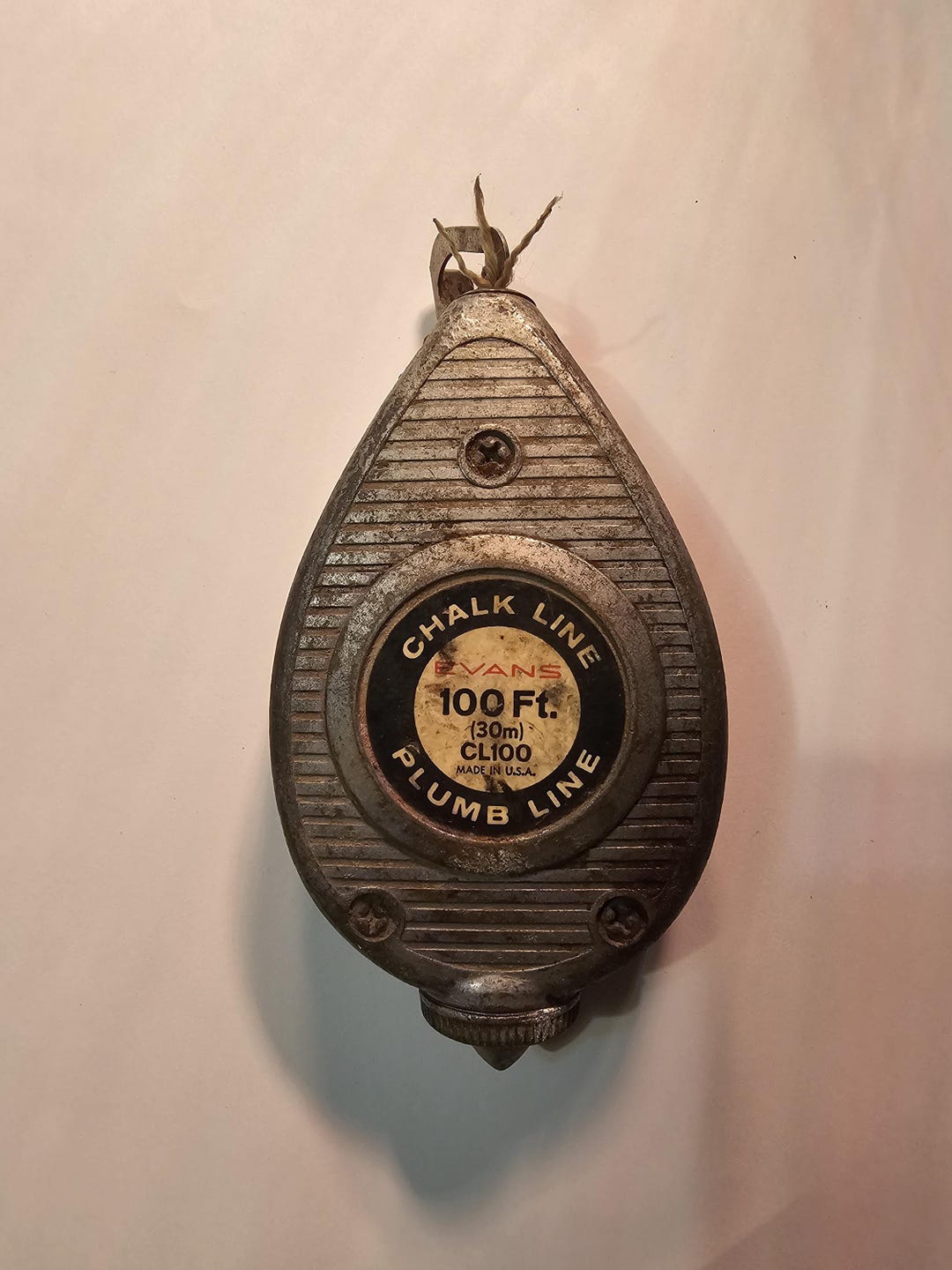 Vintage Evans Chalk Plumb Line Tool Made in USA Collectable - Etsy