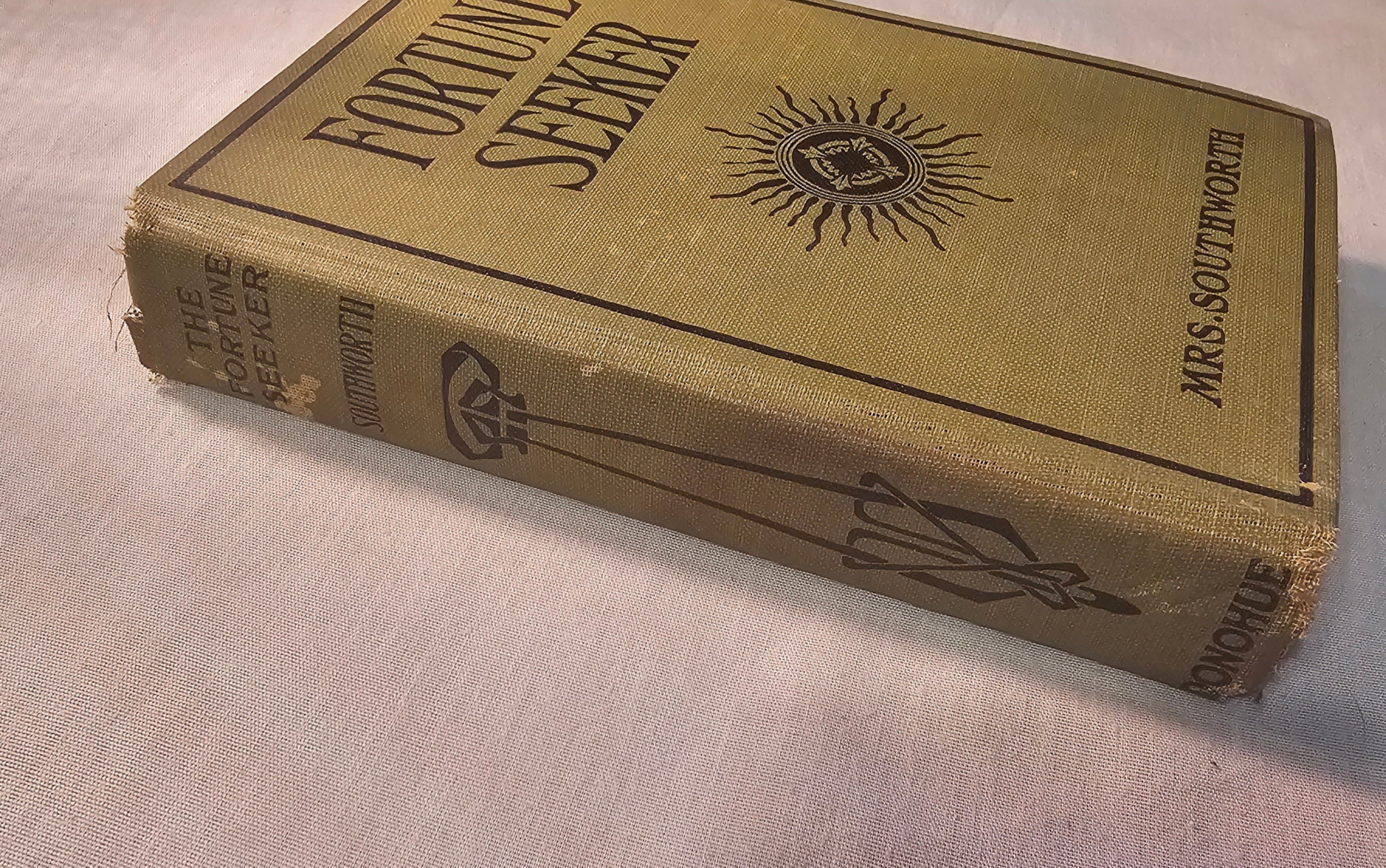 Fortune Seeker Vintage Book by Mrs. Southworth Collectable Book Unique ...