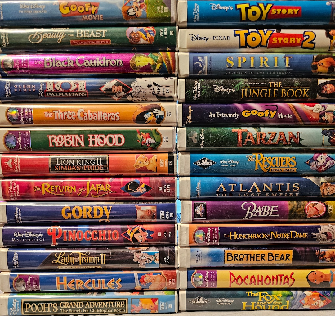 Choose Your Own Assortment Vintage Disney VHS Tapes Collection! Toy ...