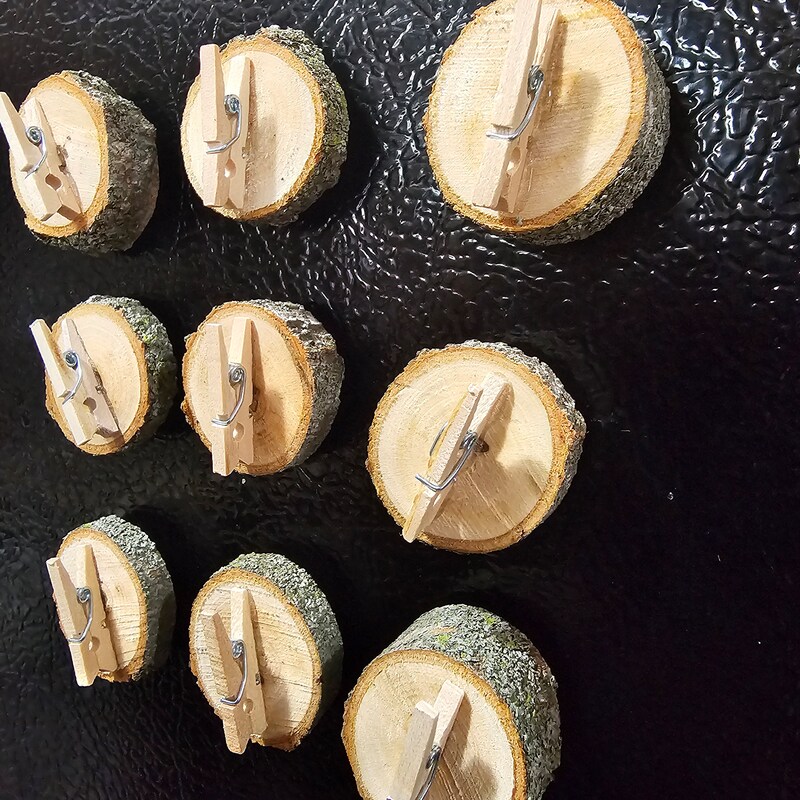 Log Slice Magnet - Etsy