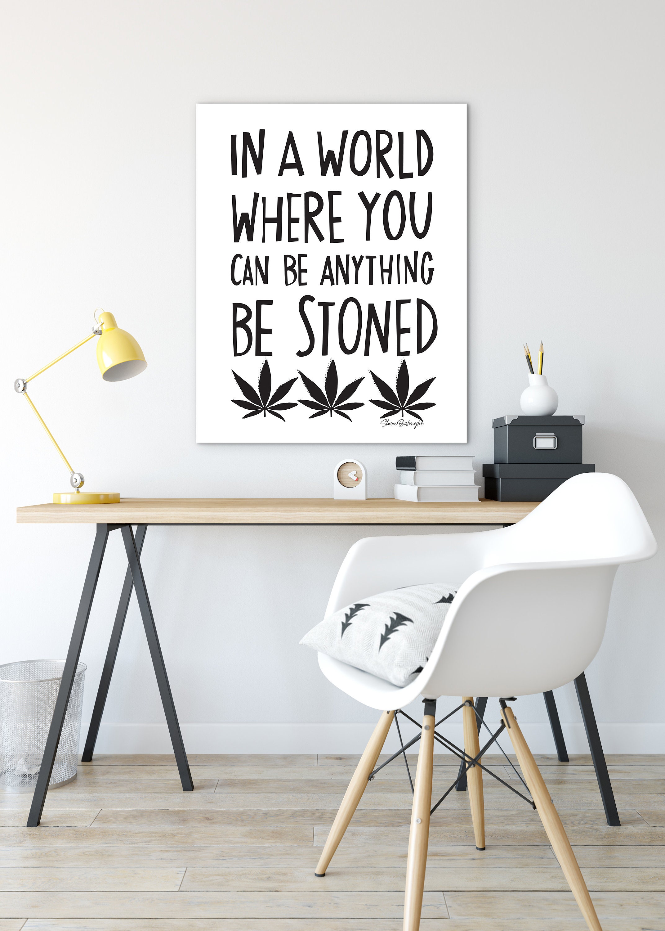 Printable Marijuana Wall Art Stoner Humor Art Print Dorm - Etsy UK