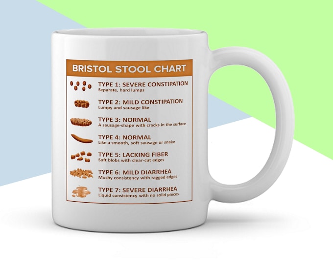 Bristol Stool Chart Mug, Poo Mug, Funny Gift Mug for Tea and Coffee ...
