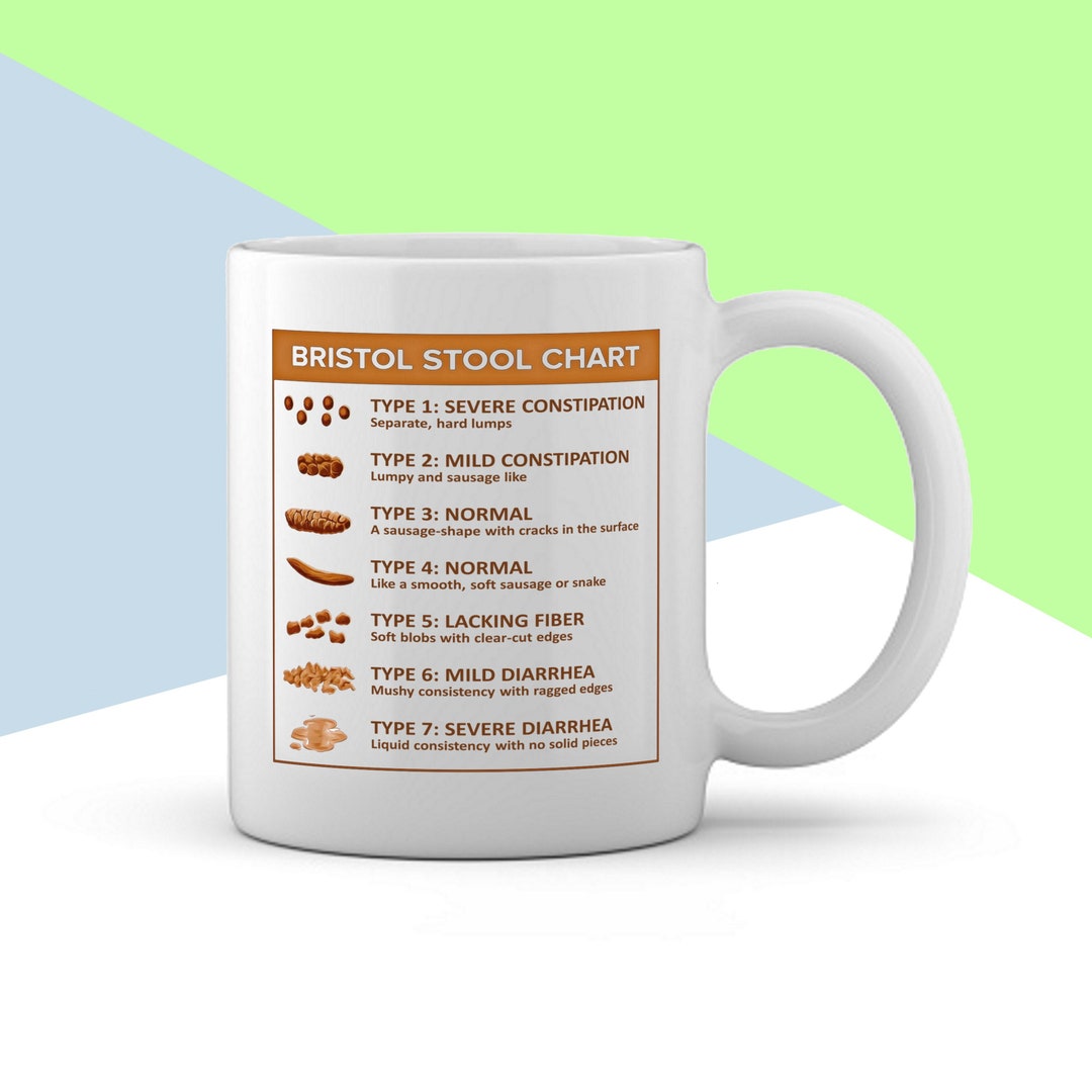 Bristol Stool Chart Mug, Poo Mug, Funny Gift Mug for Tea and Coffee ...