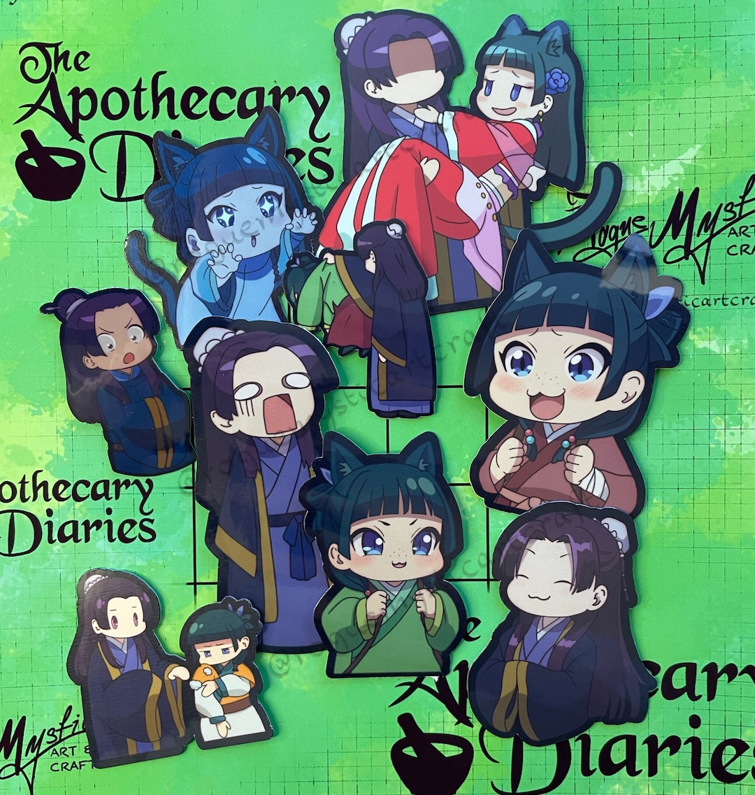 Apothecary Diaries Stickers- Anime Stickers - Kawaii Stickers - Chibi ...