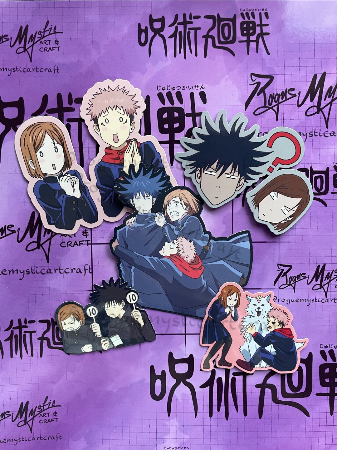 JJK Stickers - Yuji Nobara Megumi Stickers - Anime Kawaii Stickers ...