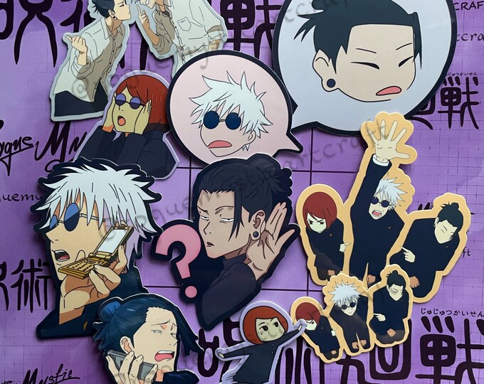 JJK Stickers - Gojo Stickers - Shoko Stickers - Geto Stickers - Anime ...