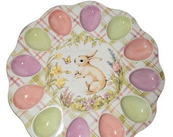 Ceramic Deviled Egg Plate - Etsy