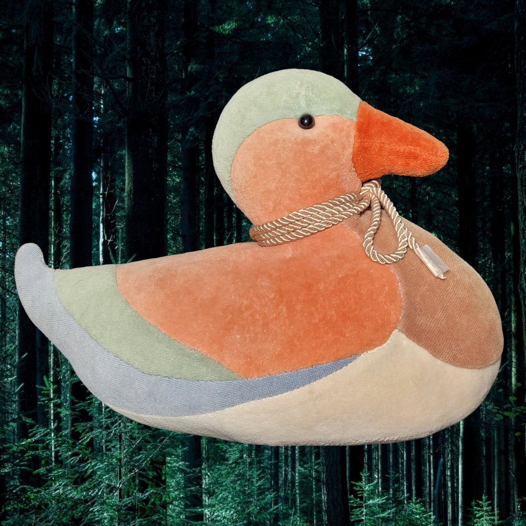 Adorable Vintage Duck / Duck Decoy Plush Stuffed Bird Animal Water Fowl ...