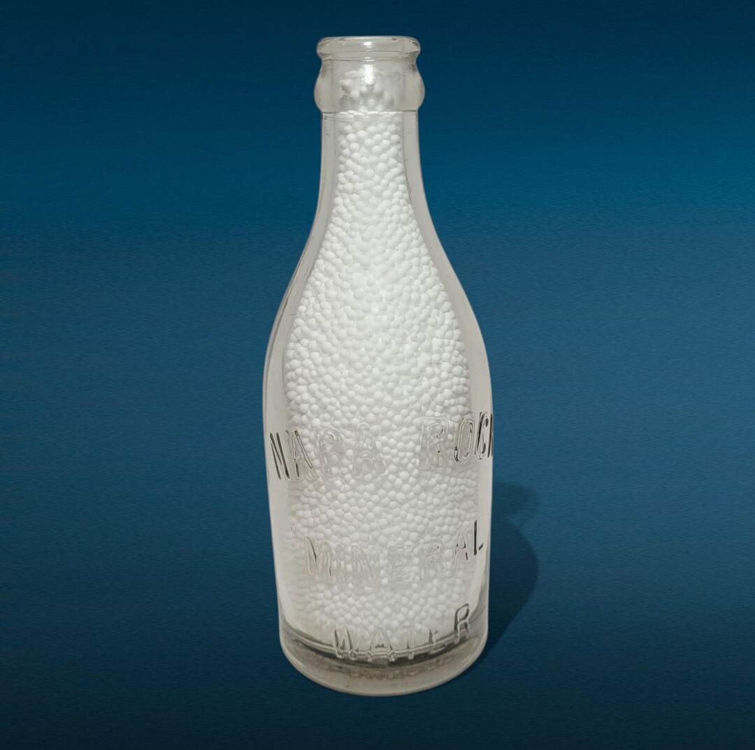 Antique Napa Rock Mineral Water 8oz Glass Bottle Made in USA - Etsy