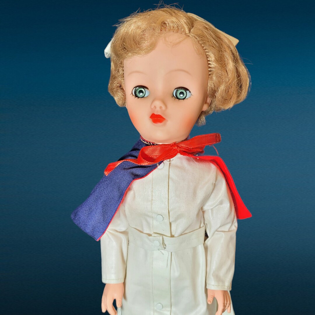 Vintage 1950s Miss Curity Nurse Doll With Sleep Eyes & - Etsy