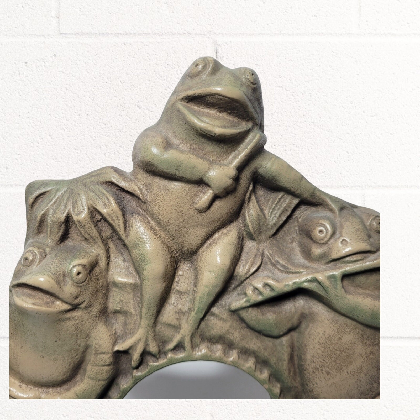 Vintage Gargoyles Studio Musician Frogs Small Wall Mirror Whimsical ...