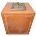 Large Antique Brass American Eagle & Wooden Post Office Box Combination ...