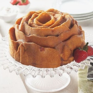 New Nordic Ware Rose Bundt Cake Baking Pan Pro Cast Aluminum Bake ...