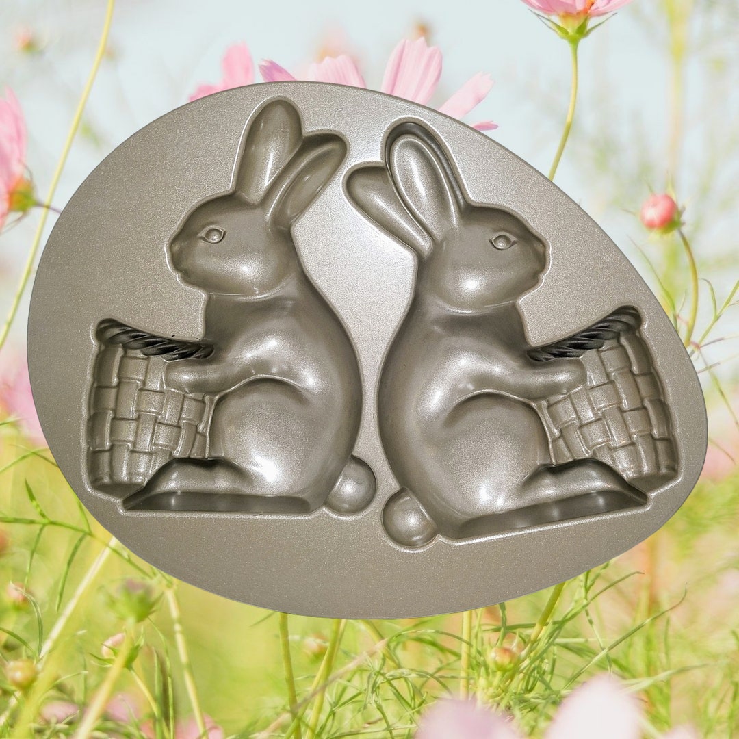 New Nordic Ware Spring Easter Bunny Cake Baking Pan Cast Aluminum Bake ...