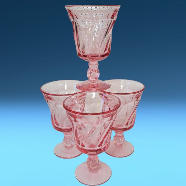 Pink Vintage Fostoria Glassware - Etsy