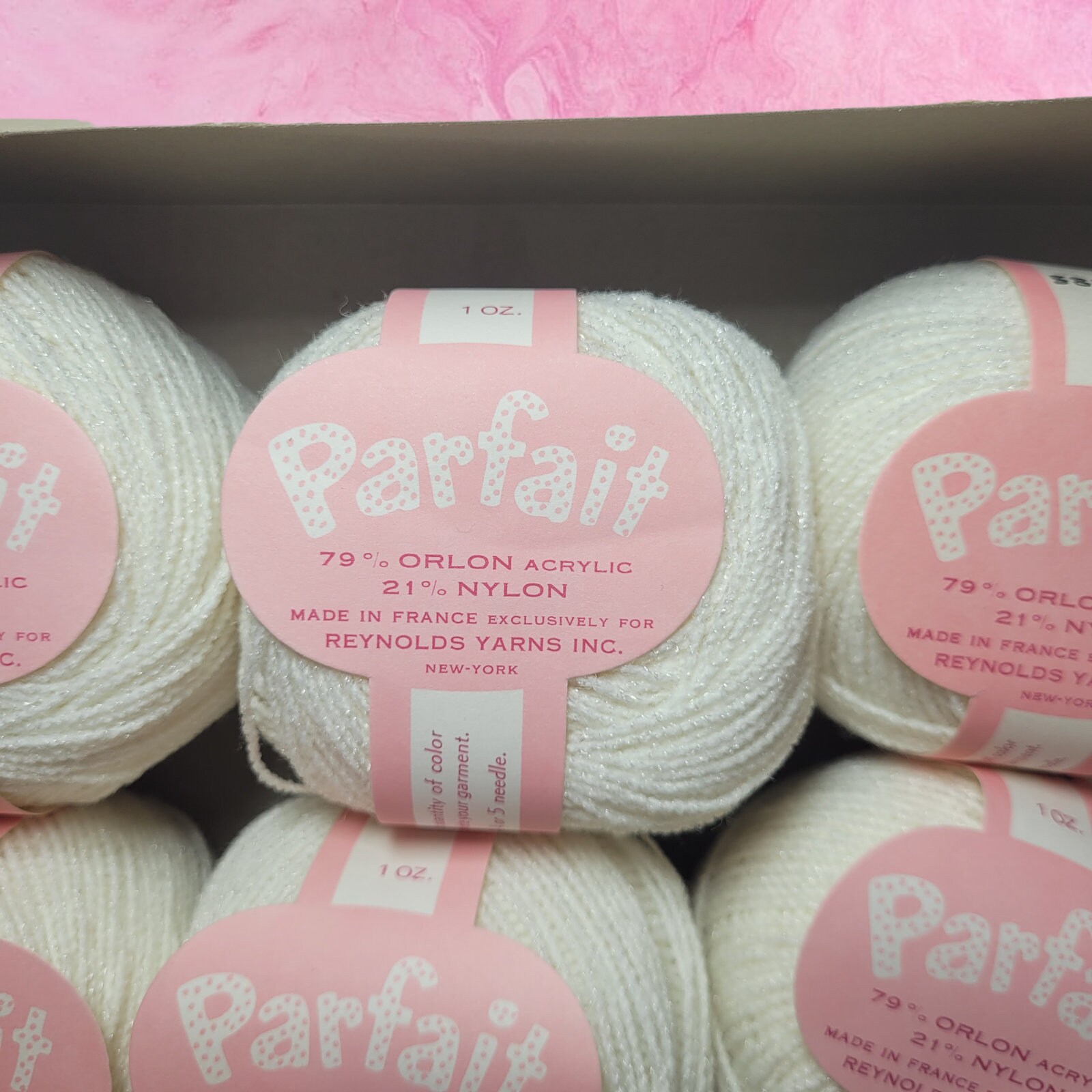 10 Vintage Parfait Orlon Acrylic Balls Reynolds Yarns Unused - Etsy