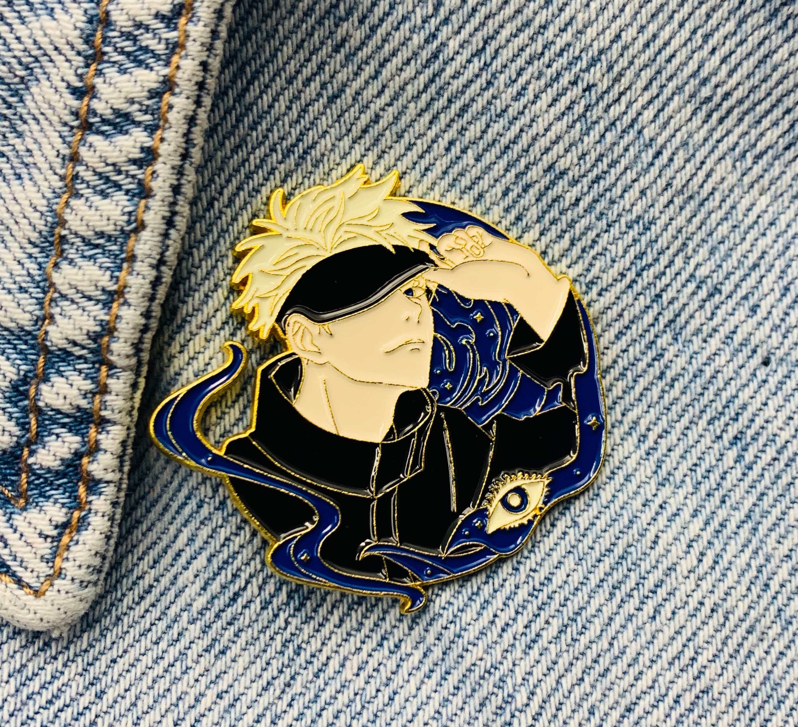 New Enamel Pin Anime Satoru Gojo Metal Plug Gift Birthday 1pcs | Etsy