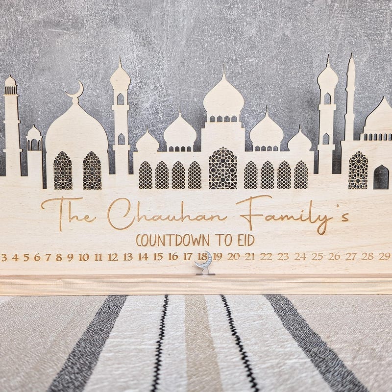 Islamic Calendar Stand - Etsy UK