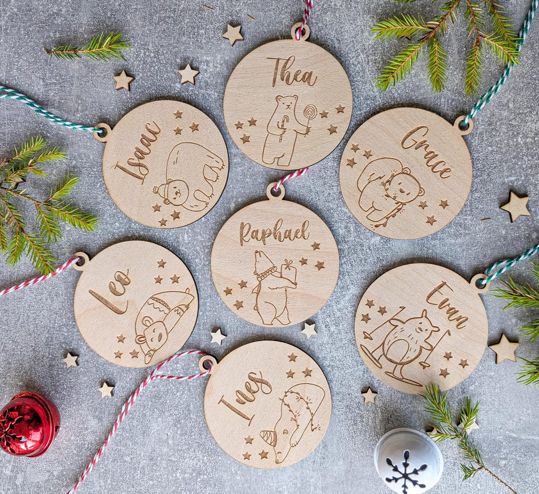Personalised Christmas Ornaments | Christmas Bauble | Scandi Christmas ...