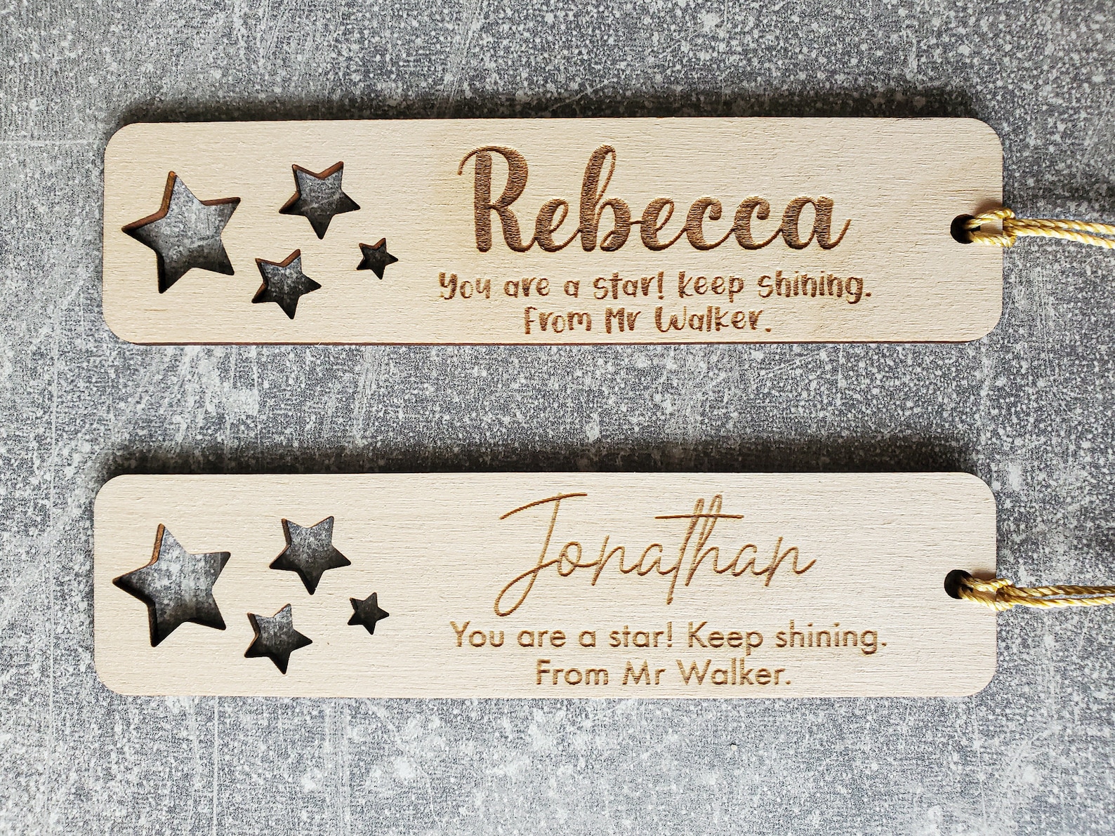 School Leaver Personalised Bookmark | Gift Teacher Pupil Student ...