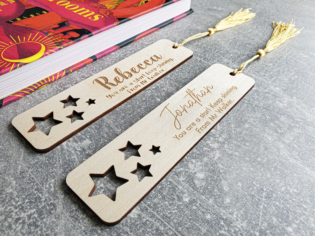 School Leaver Personalised Bookmark | Gift Teacher Pupil Student ...