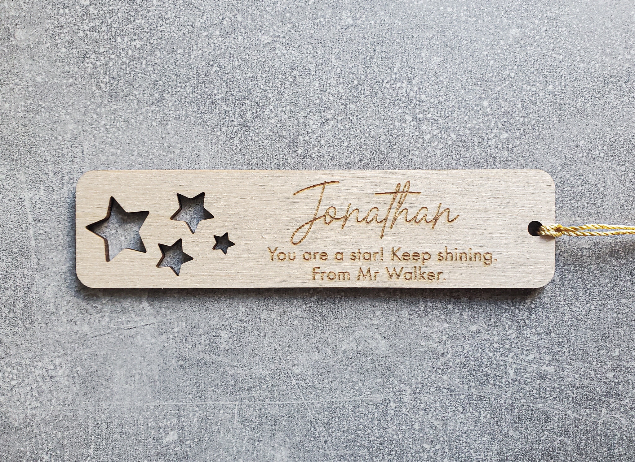 School Leaver Personalised Bookmark | Gift Teacher Pupil Student ...