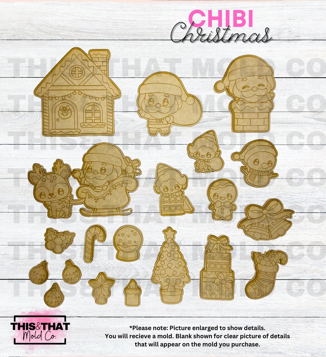 Silicone Mold for Resin | Chibi Christmas - Etsy