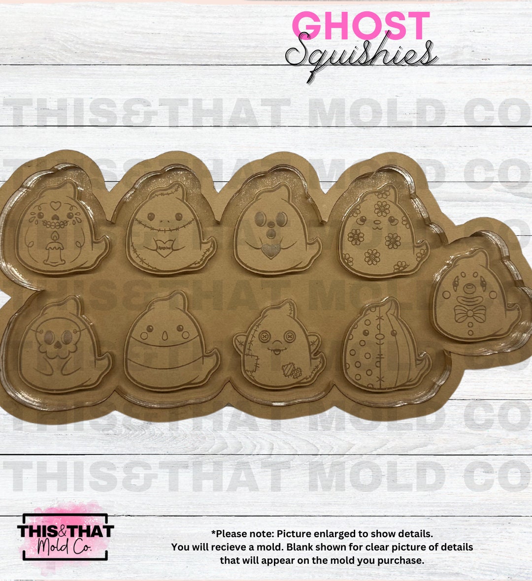 Silicone Mold Ghost Molds Squish Molds Halloween Molds Made to Order ...