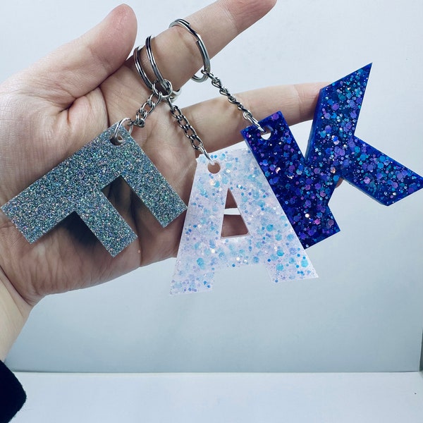 Letter Keyring - Etsy