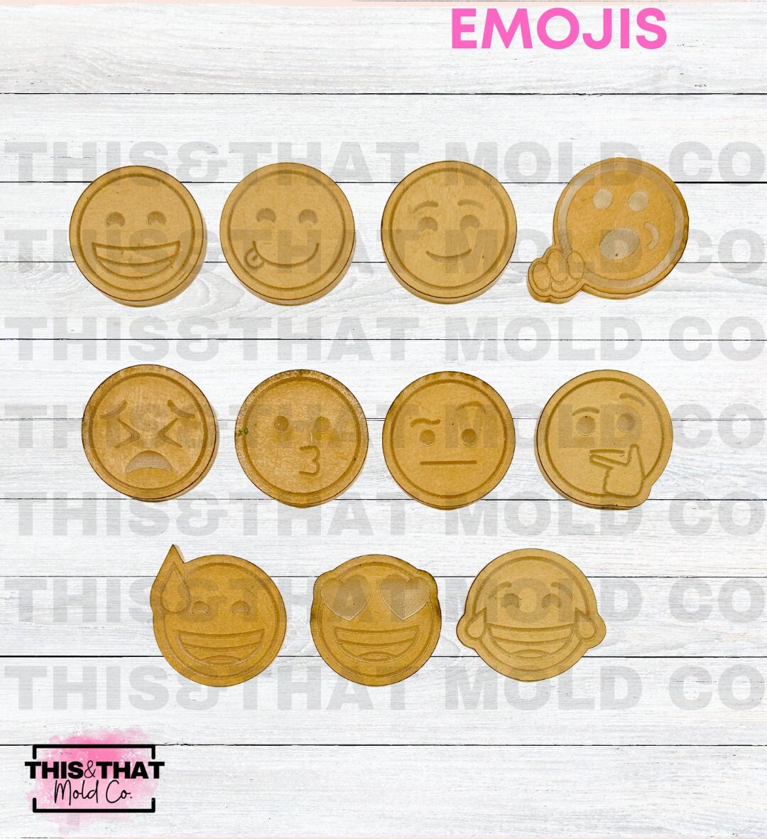 Silicone Mold Emoji Mold Emotions Emojis Made to Order Molds Keychain ...