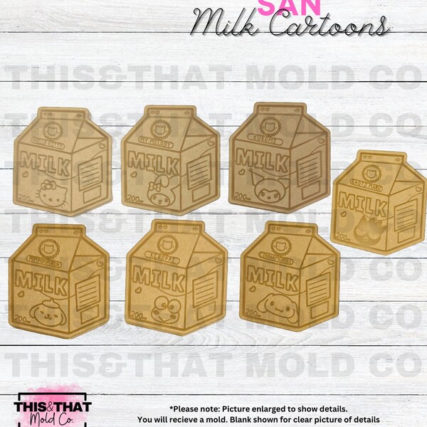 Clay Milk Carton Silicone Mold - Etsy