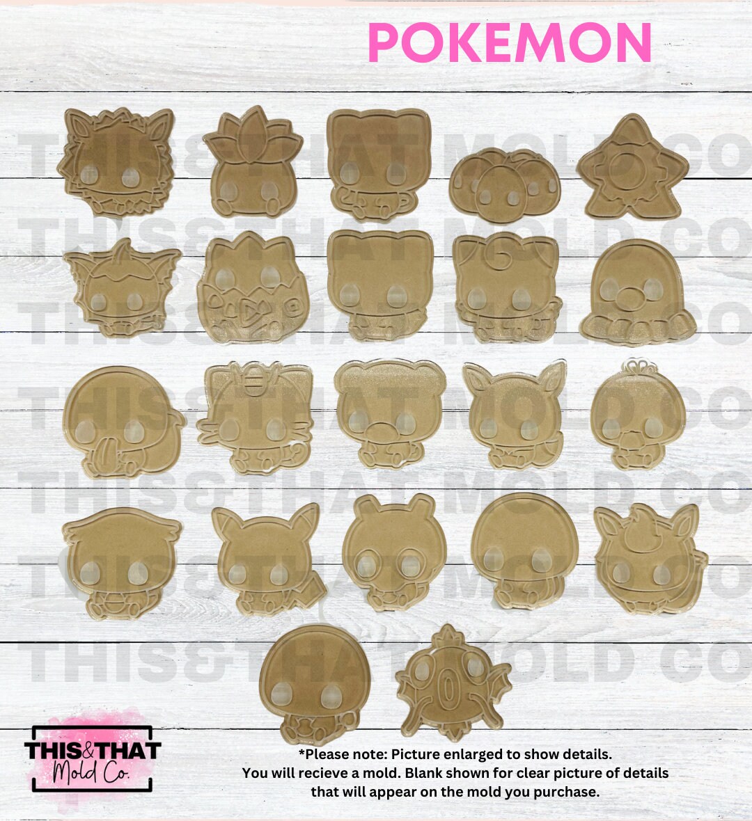 Silicone Mold Kawaii Monsters Cartoons Monsters Kawaii Made to Order ...