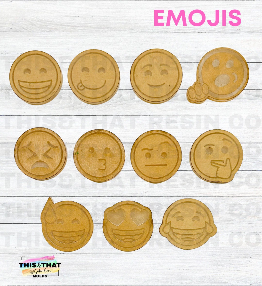 Emoji Mold Emotions Emojis Made to Order Molds Silicone Mold Keychain ...