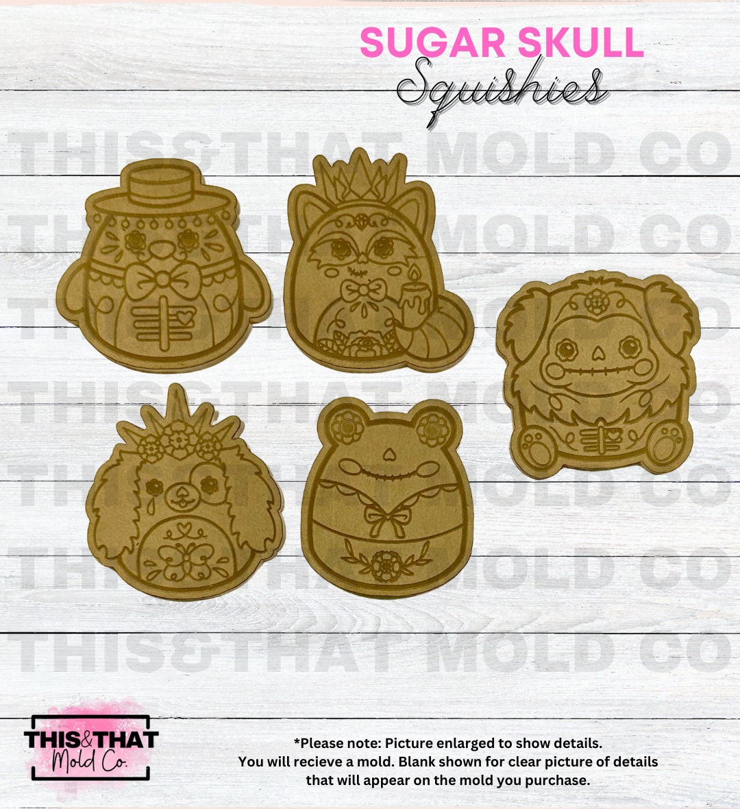 Silicone Mold Sugar Skull Squishies Made to Order Molds Keychain Magnet ...