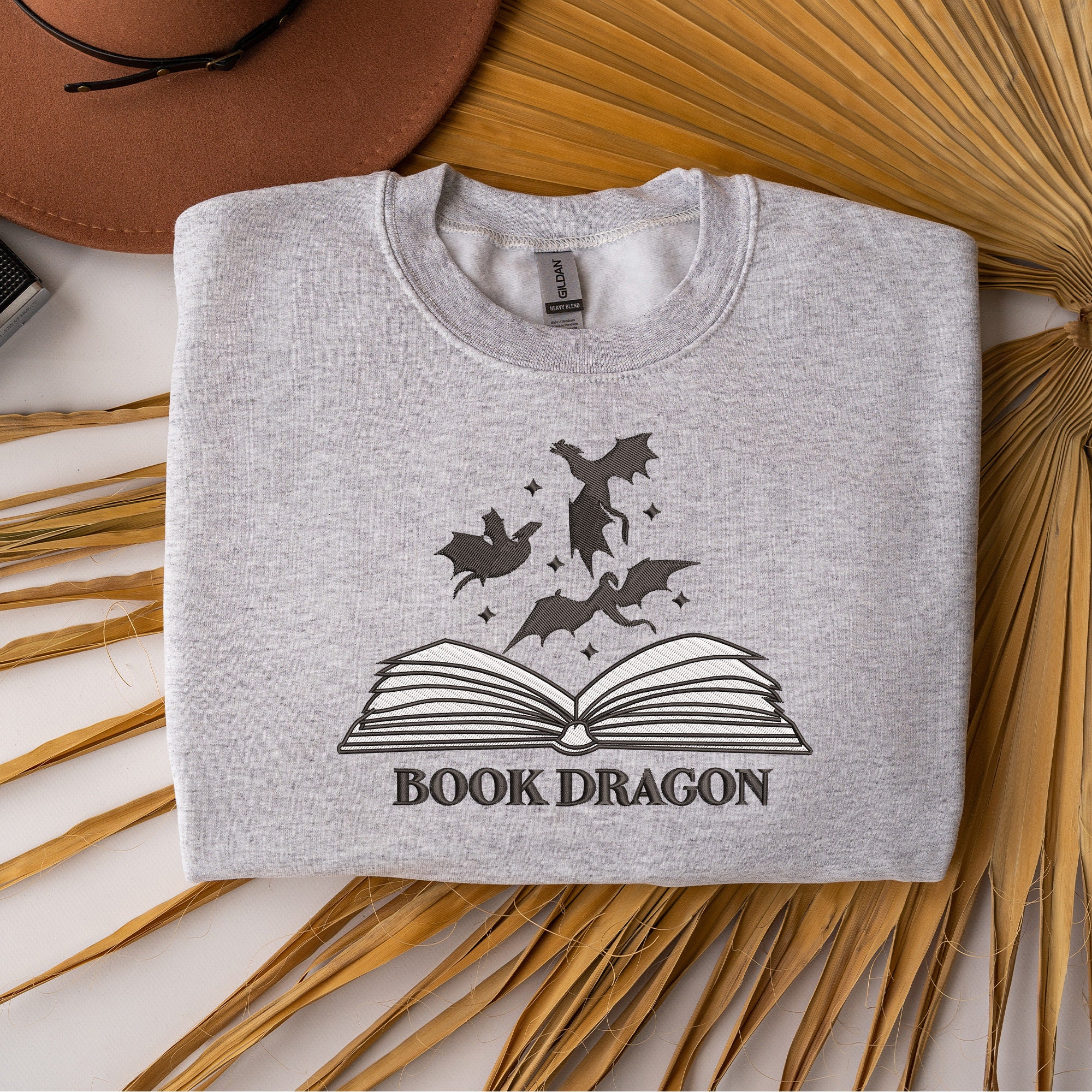 Book Dragon Embroidery Designs, Bookworm Embroidery Pattern, Librarian ...