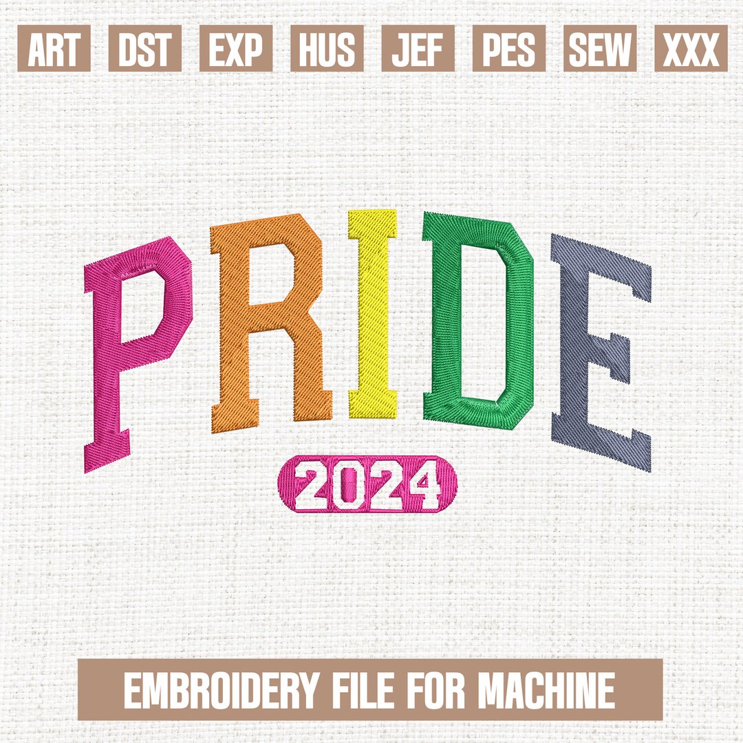 Pride 2024 Embroidery Designs, Pride Gay Embroidery Pattern, LGBTQ ...
