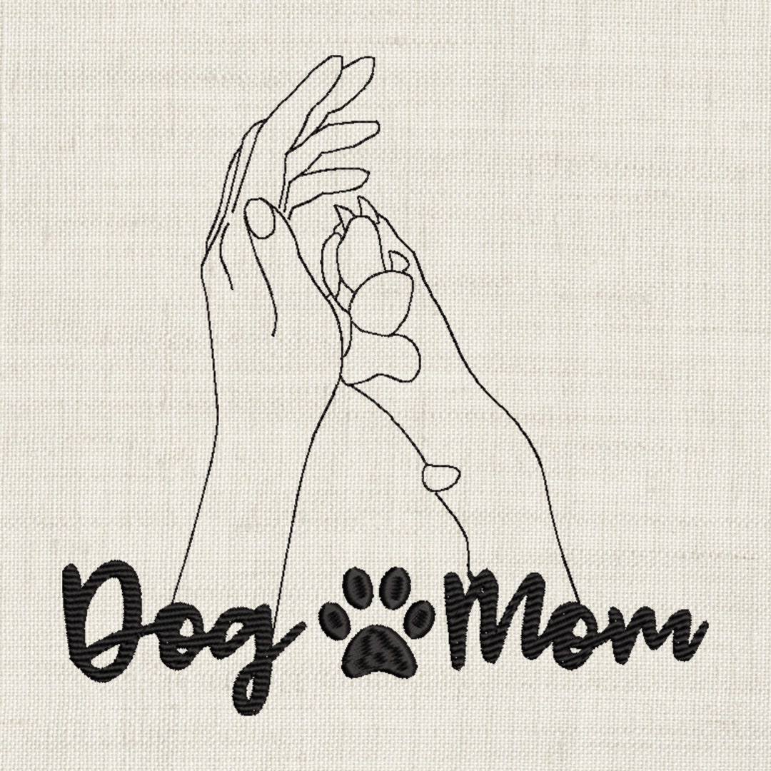Dog Mom Embroidery Designs, Dog Mama Embroidery Designs, Mother's Day ...