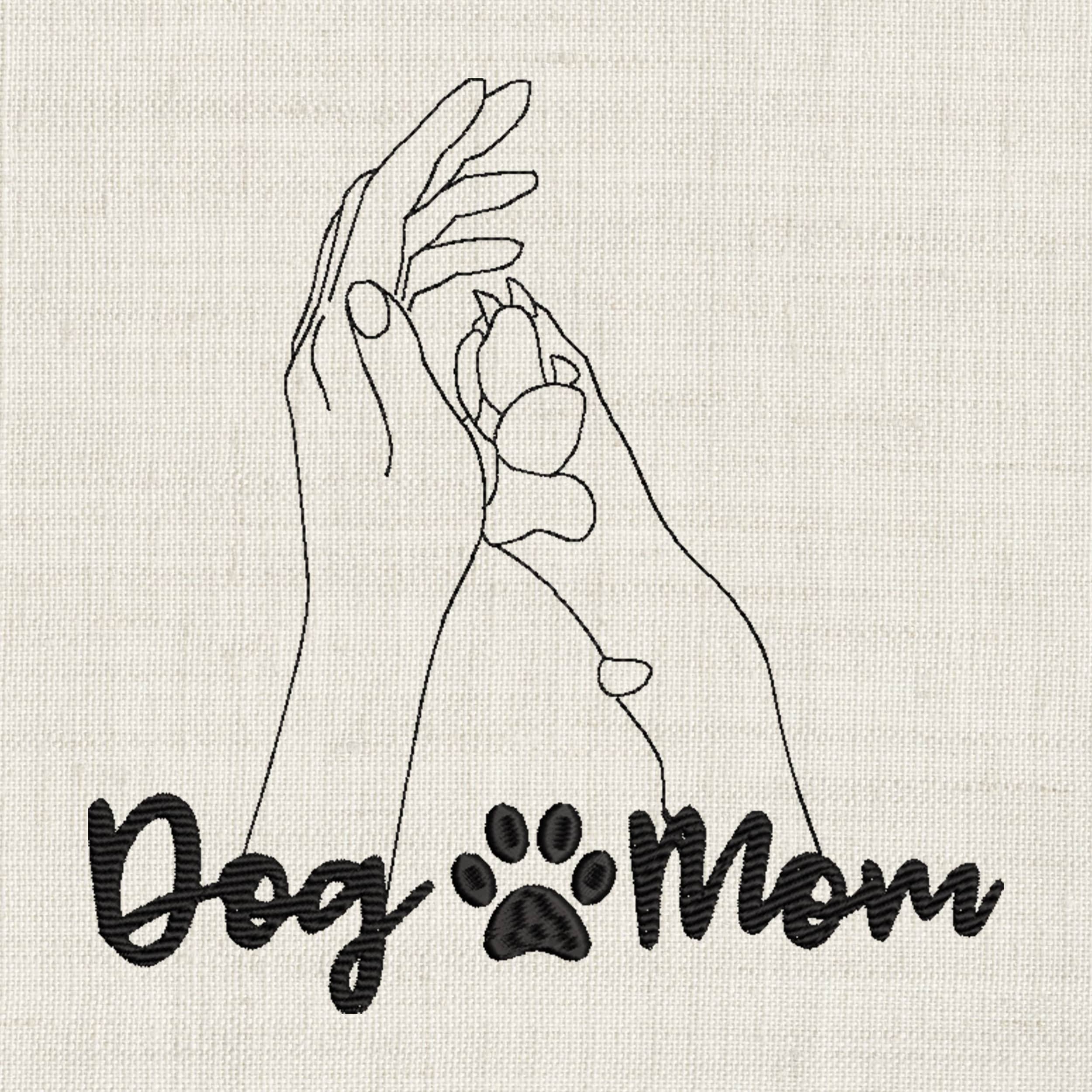 Dog Mom Embroidery Designs, Dog Mama Embroidery Designs, Mother's Day ...
