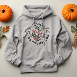 Grow Through What You Go Through Embroidery Designs, Flowers Embroidery ...