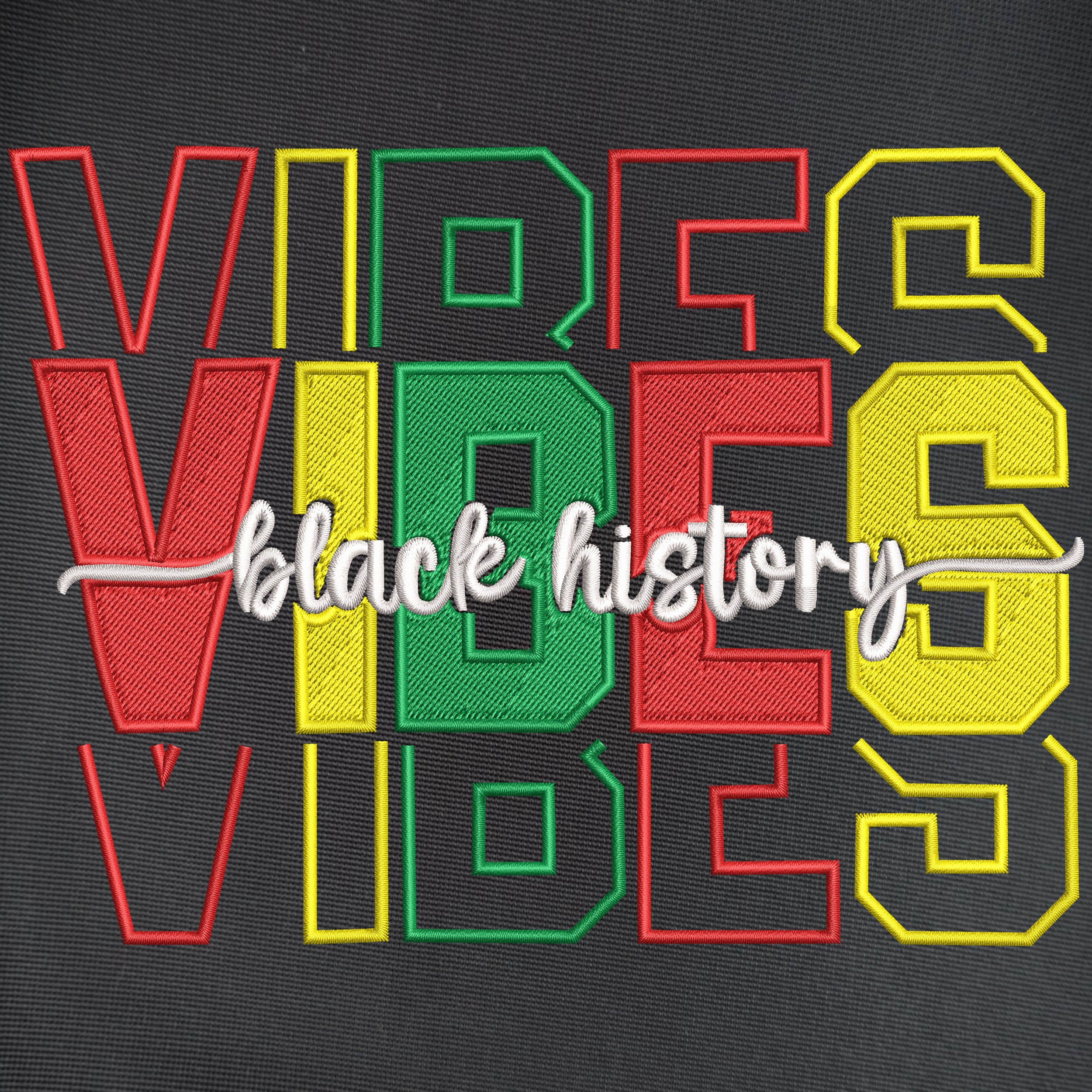 Black History Vibes Embroidery Designs, Black History Month Embroidery ...