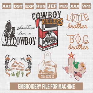 60+ Western Embroidery Designs, Bundle Western Embroidery Pattern ...